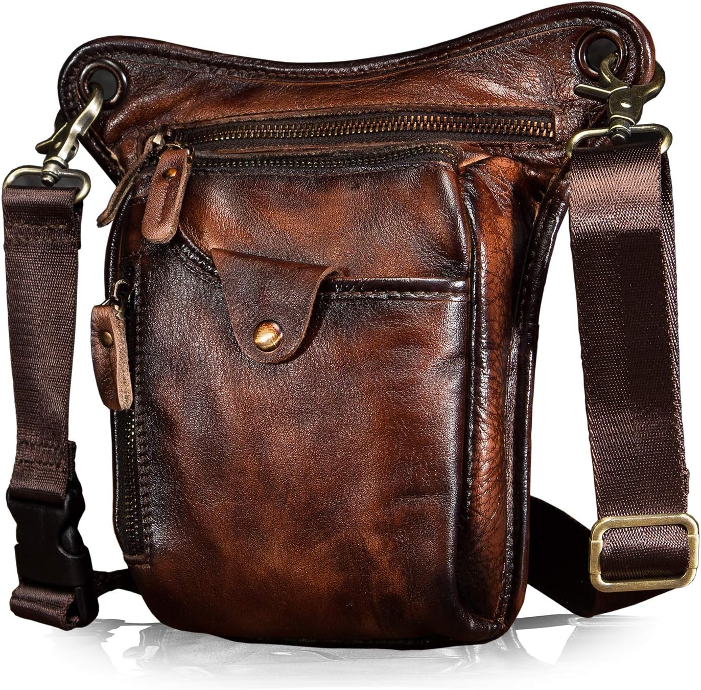 Le'aokuu Kadın Erkekler Orijinal Deri Spor Binicilik Kalça Serseri ...