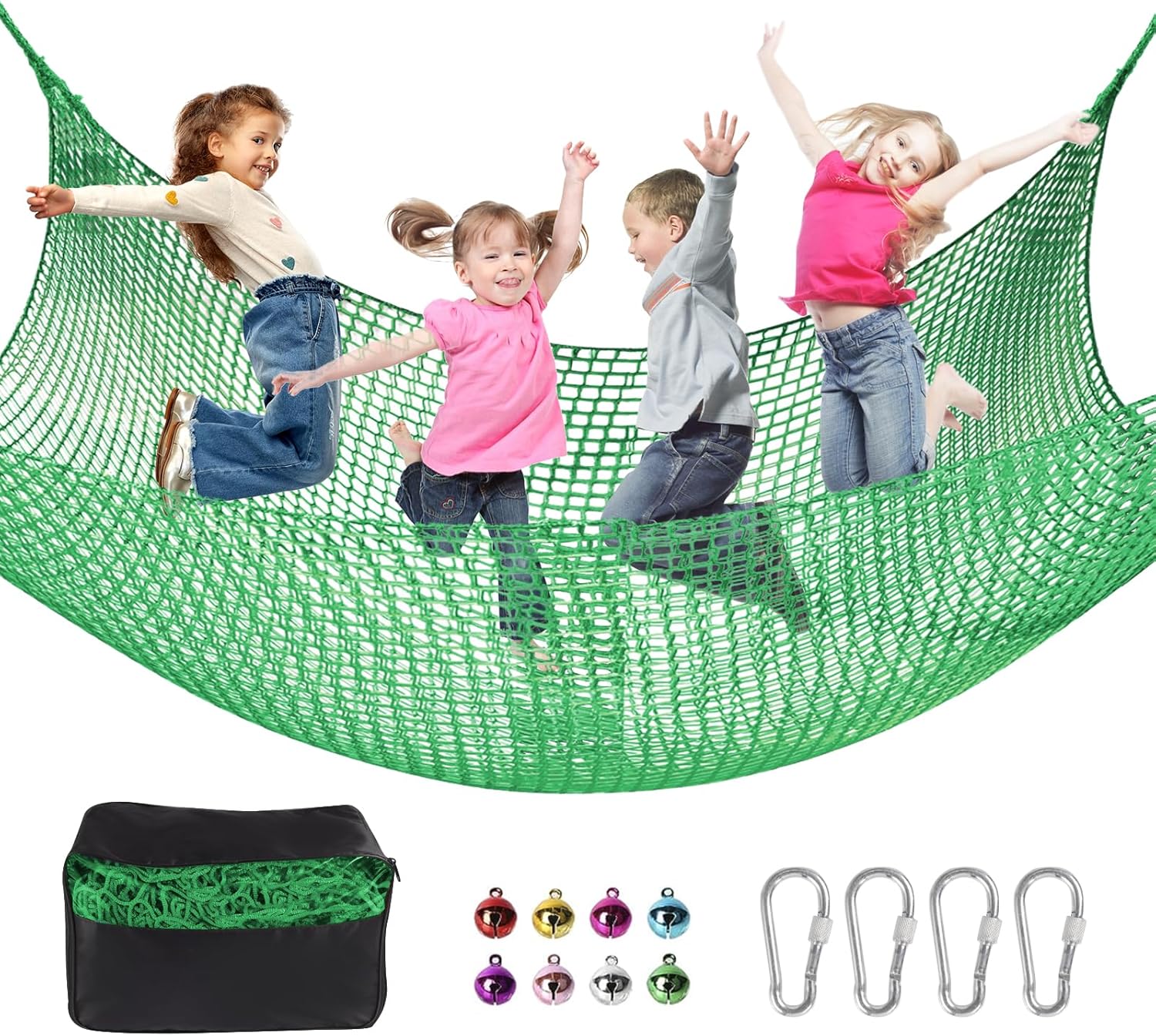 Amazon.com: LPIW Climbing Net for Kids - 9.9FT x 6.6FT Double Layers ...