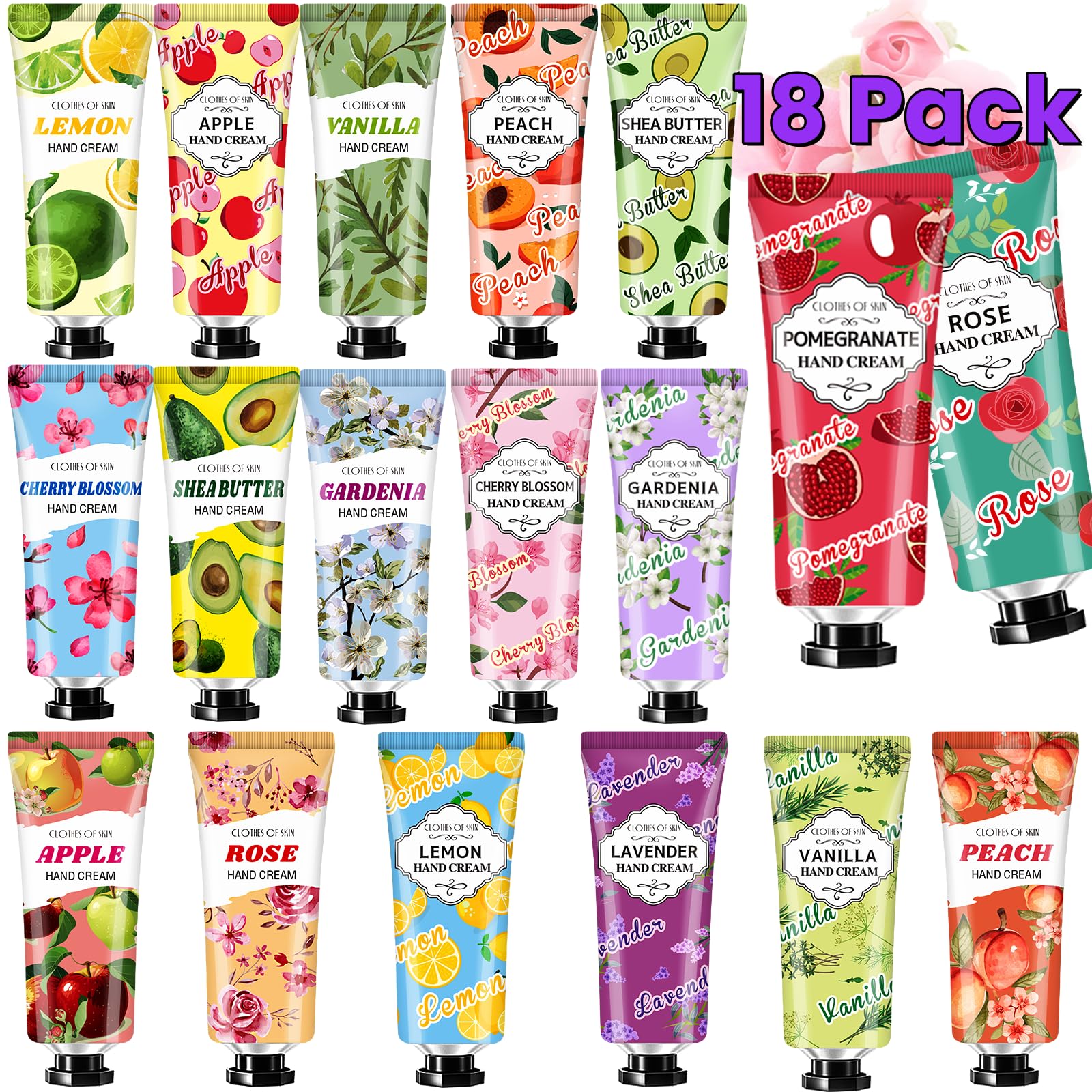 Amazon.com : 18 Pack Hand Cream Gifts,Teacher Gifts,Baby Shower Prizes ...