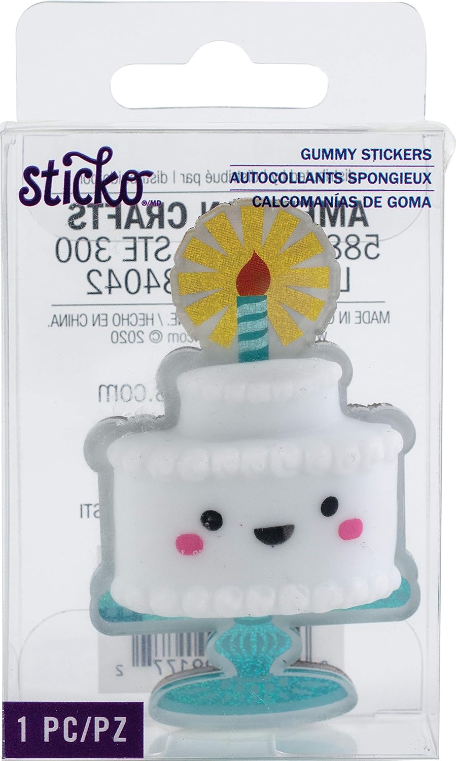 Amazon.com: STICKO/AMERICAN CRAFTS Cake Stand STICKO Gummy Sticker ...