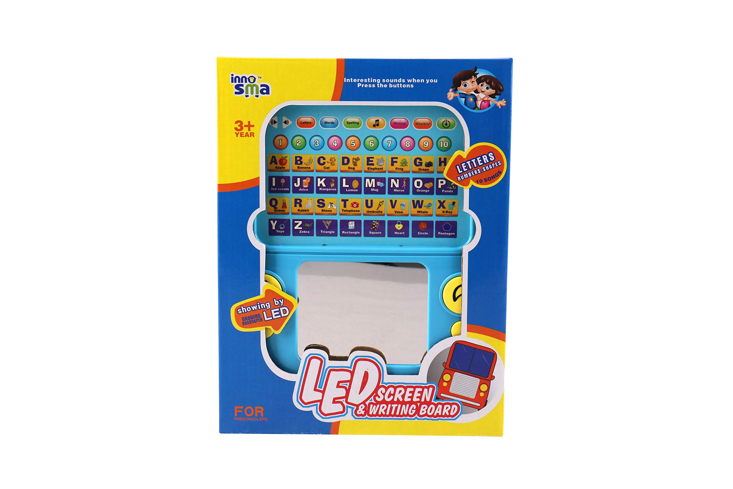 Buy Pasaca Toys Kids Learning Pad LED Screen Car Scribble and Write ...
