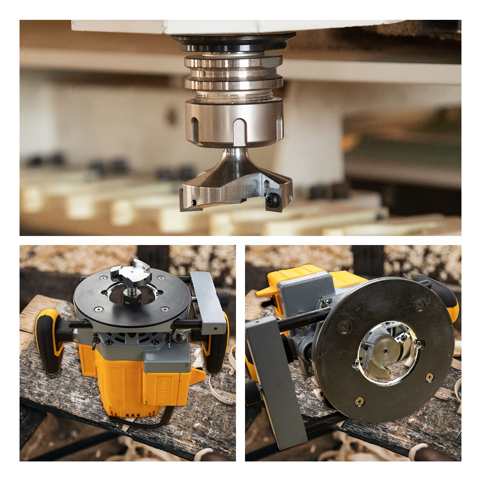 Snapklik.com : CNC Spoilboard Surfacing Router Bits,3 Wings 1/2 Shank ...
