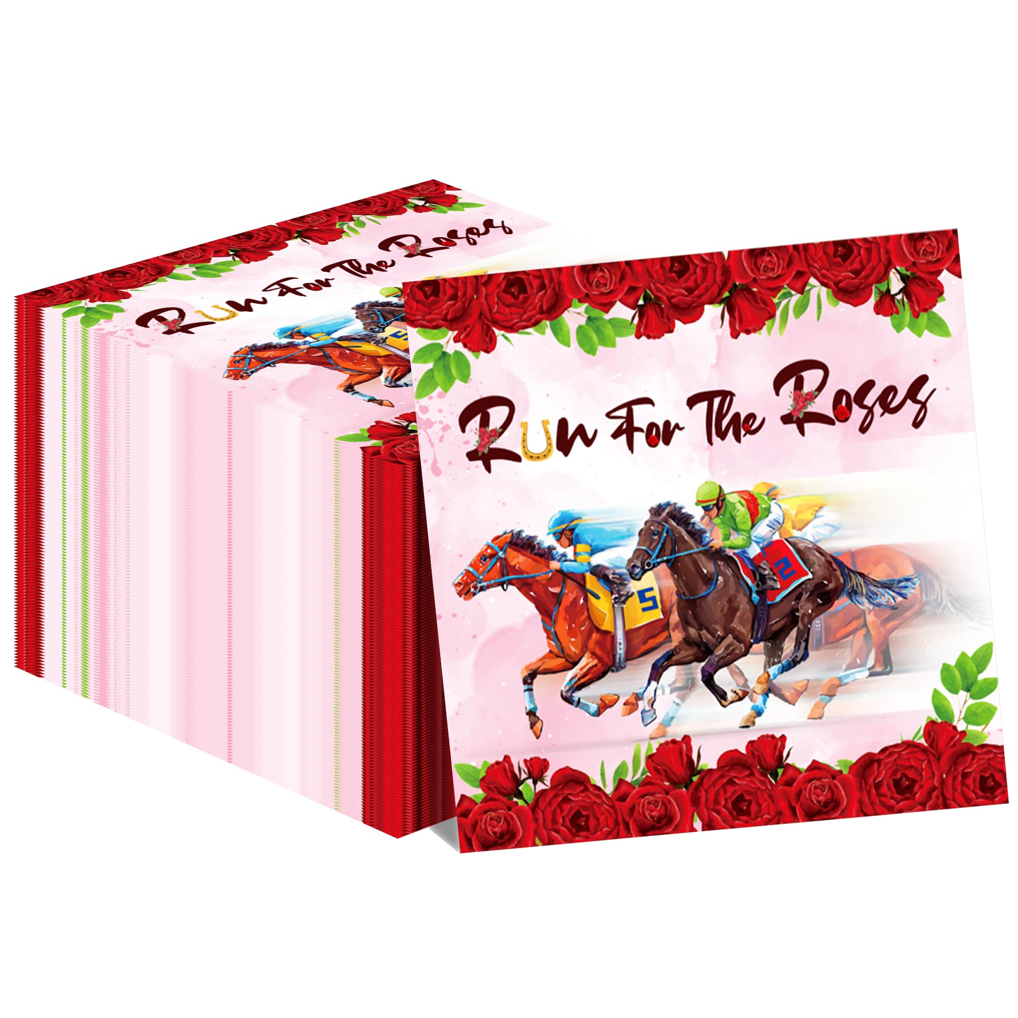 Amazon.com: Jajajuegos 40Pcs Horse Race Paper Napkins Run for Horse ...