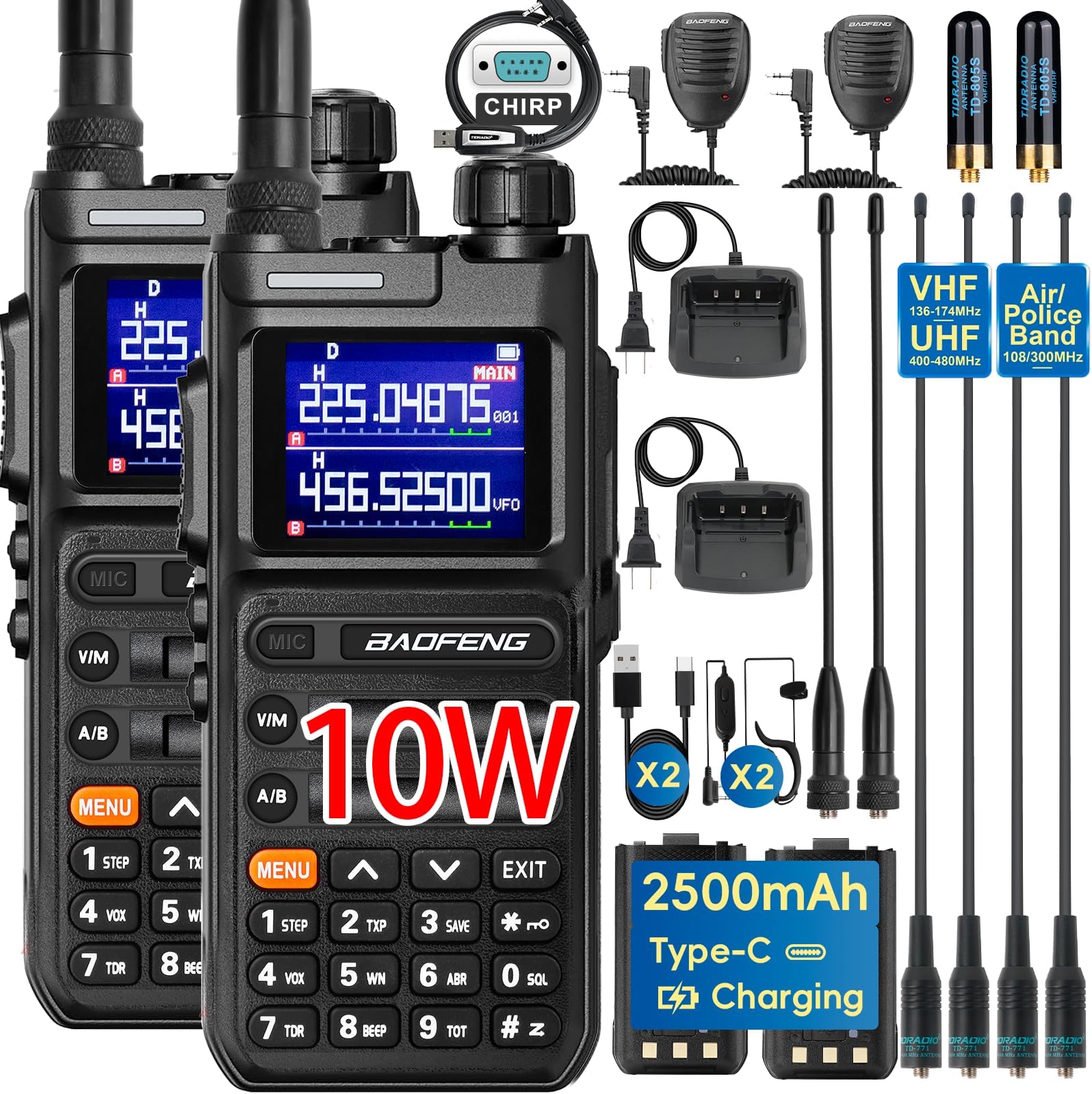Amazon.com: Radioddity GD-AT10G DMR Handheld Ham Radio 10W Digital ...