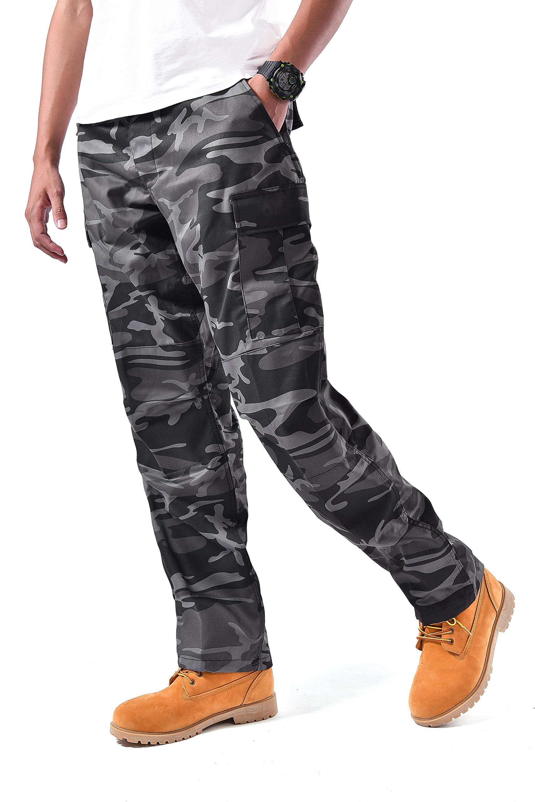 Snapklik.com : BACKBONE Mens Fashion Bright Camouflage Cargo Pants ...