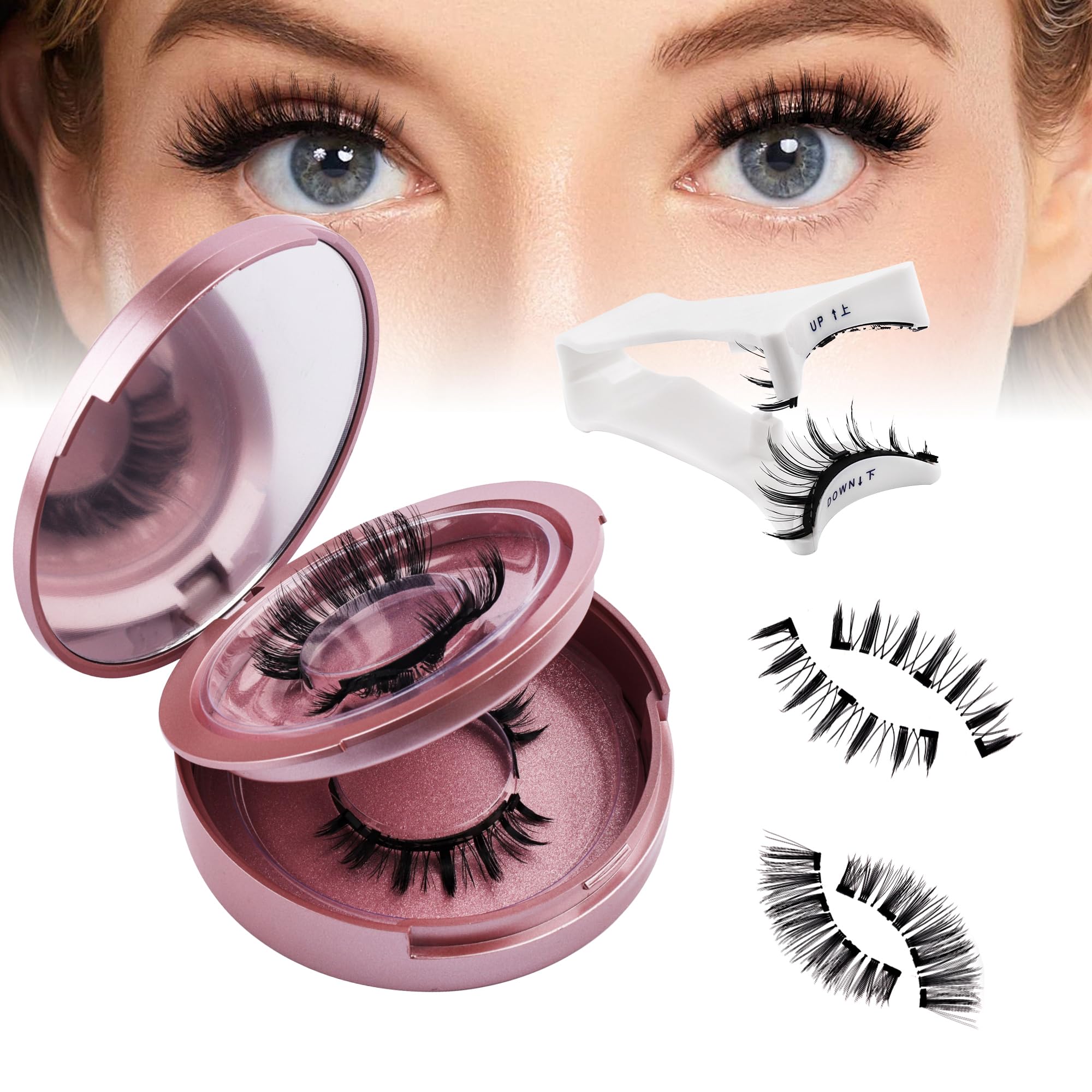 2 paires Faux Cils Magnetique Magnetic Lashes Faux Cils Magnétiques ...