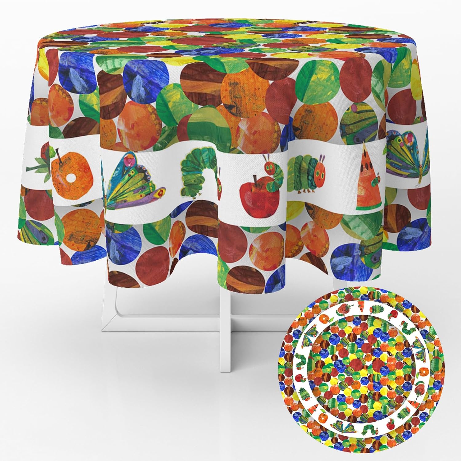 Amazon.com: Cartoon Very Hungry Little Green Caterpillar Tablecloths ...