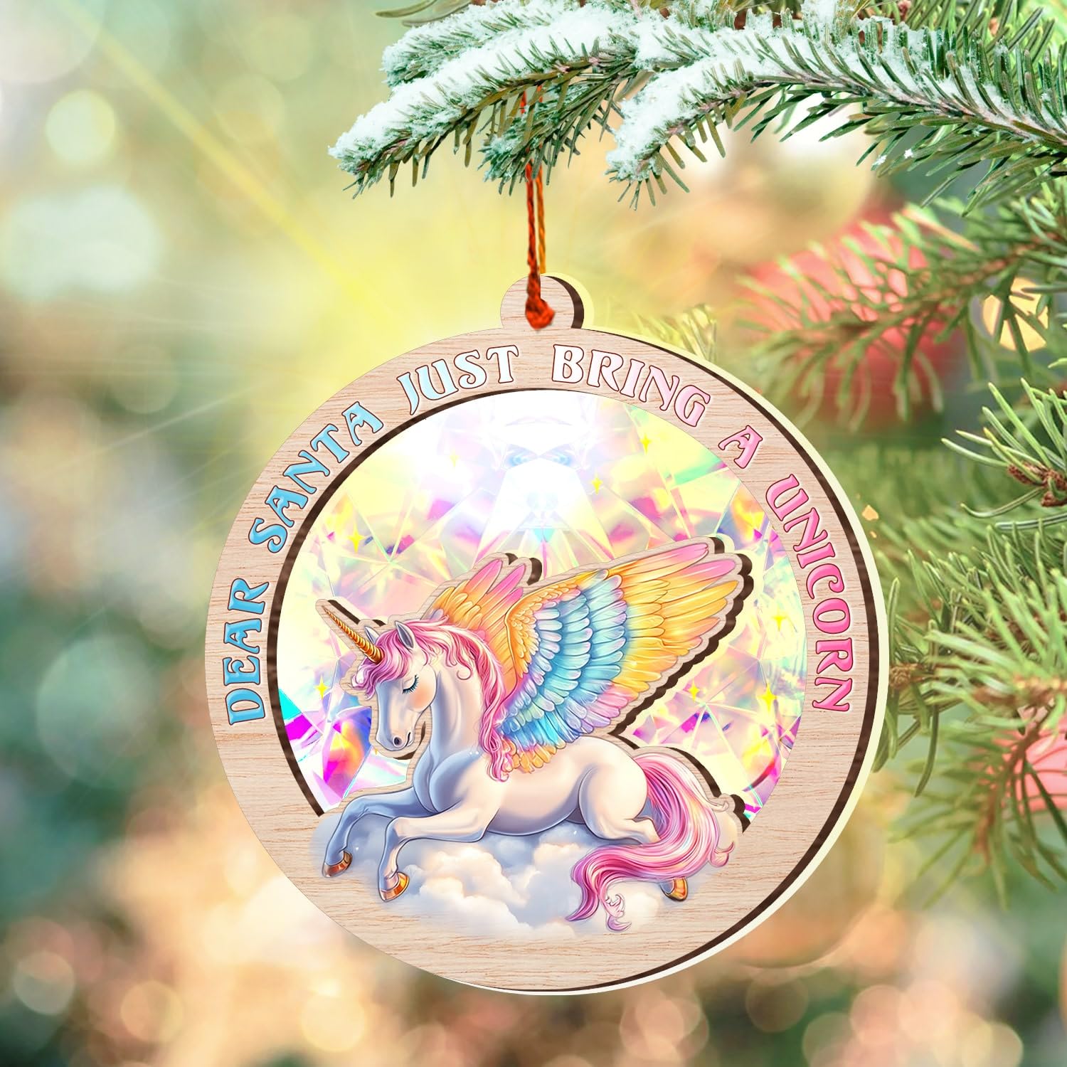 Amazon.com: Unicorn Christmas Ornament - Unicorn Ornaments for ...