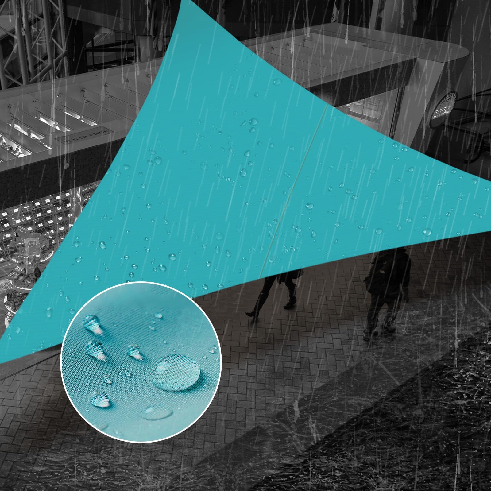 Amazon.com: Shade&Beyond - Parasol triangular para patio, césped ...