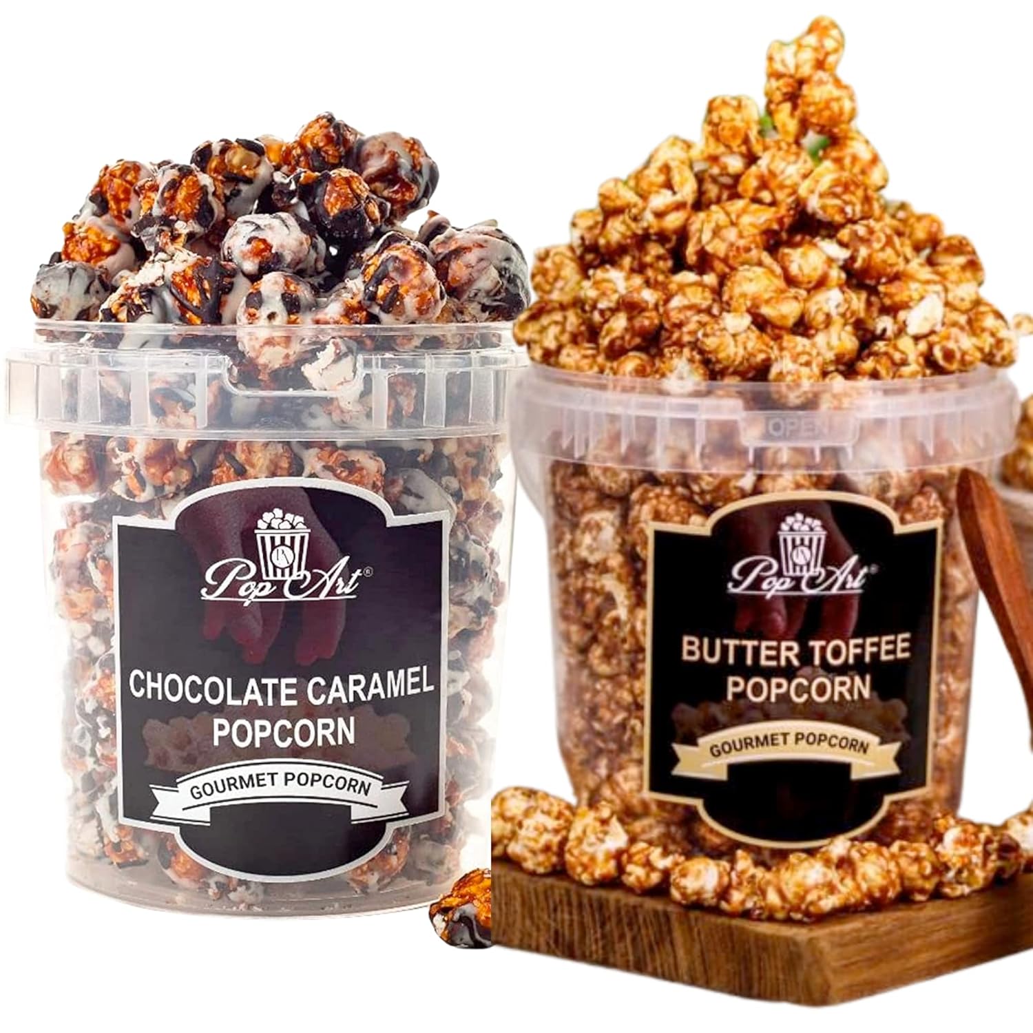 Popart Butter Toffee Caramel Popcorn, 225 Grams/Chocolate Caramel ...