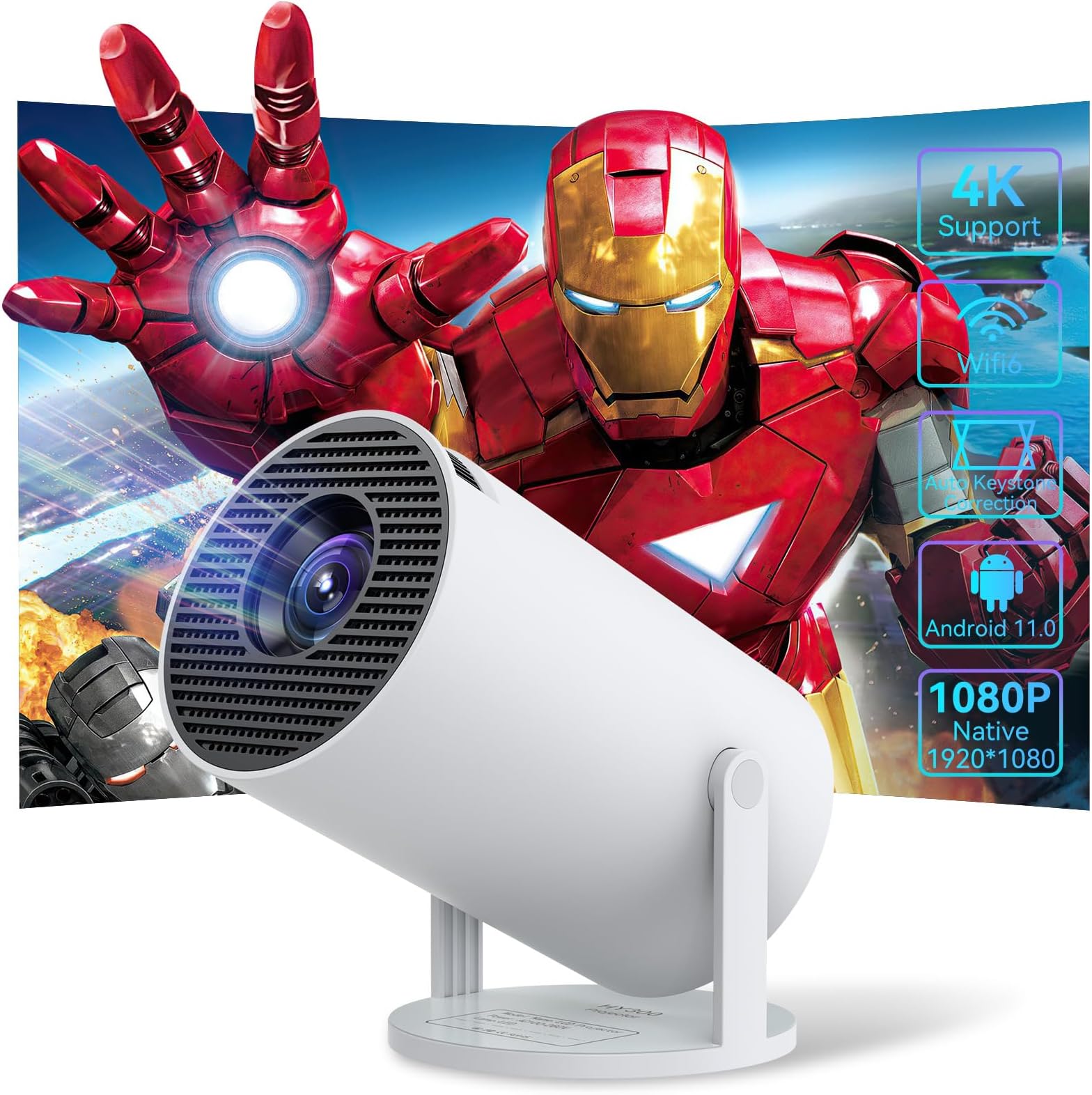 Amazon.com: [Netflix Officially & Electric Focus] Mini Projector with ...