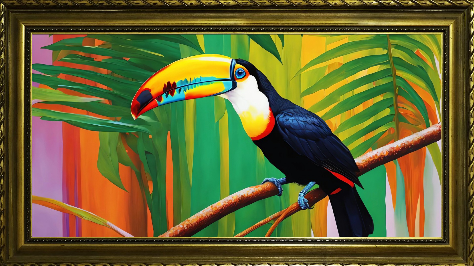 Painting Art Screensaver, Framed Painting TV Wallpaper, Interior Art ...