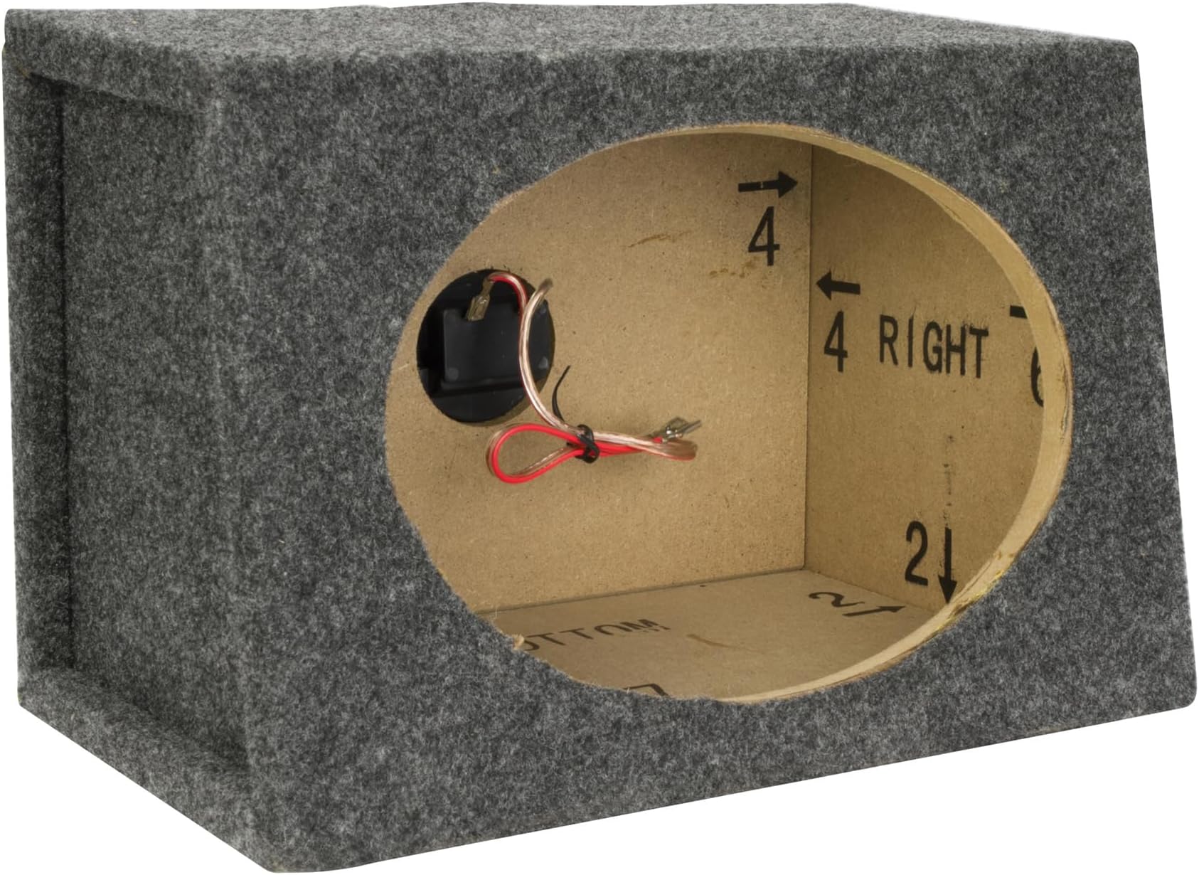 Amazon.com: QPower 2-Pack 6x9 Inch Speaker Box Enclosures, Angled Style ...