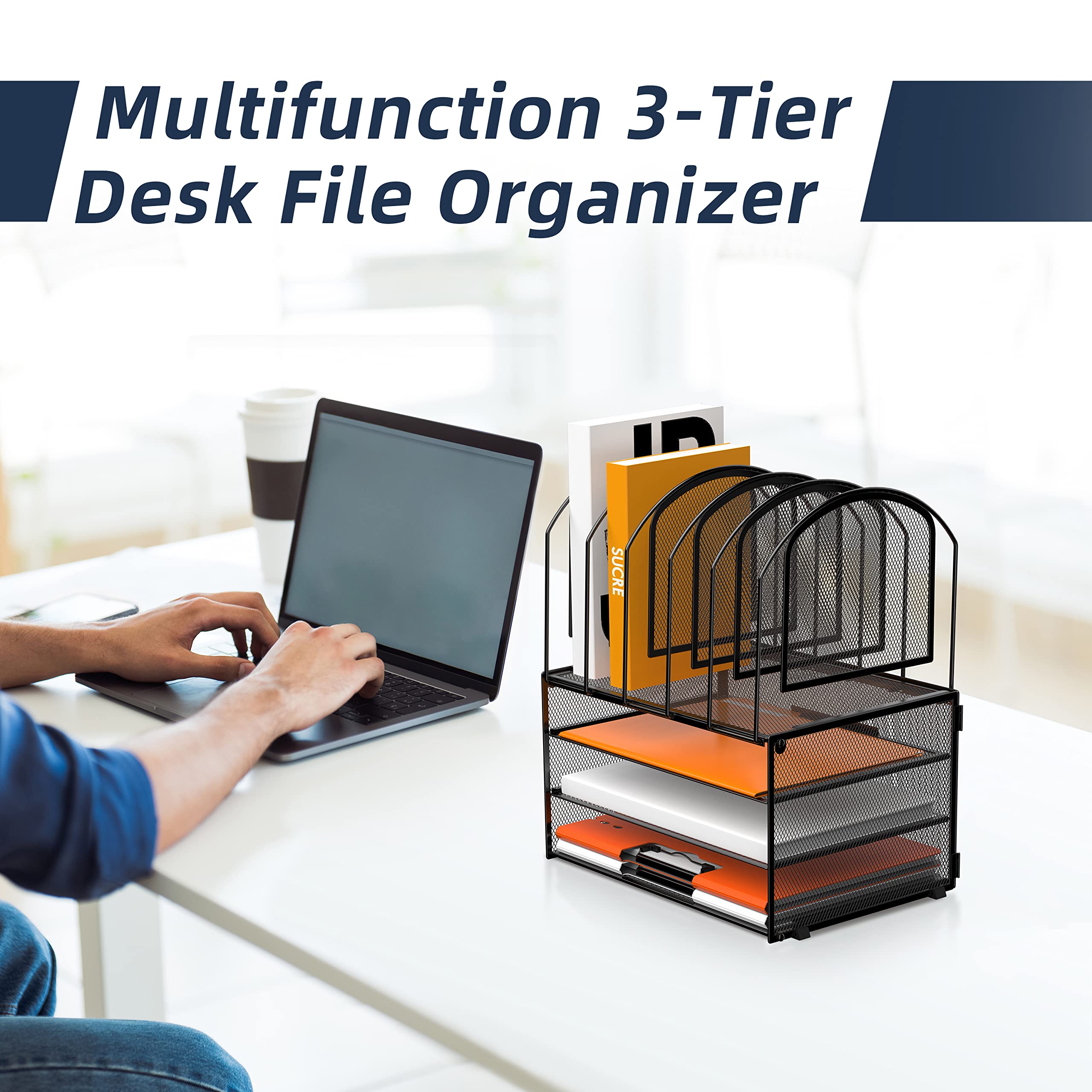 Snapklik.com : DALTACK 6 Tier Paper Organizer For Desk, Paper Letter ...
