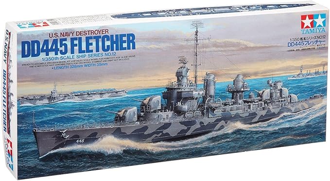 Amazon.com: TAMIYA Sprue Brothers 1:350 USS Fletcher DD445 US Navy WWII ...