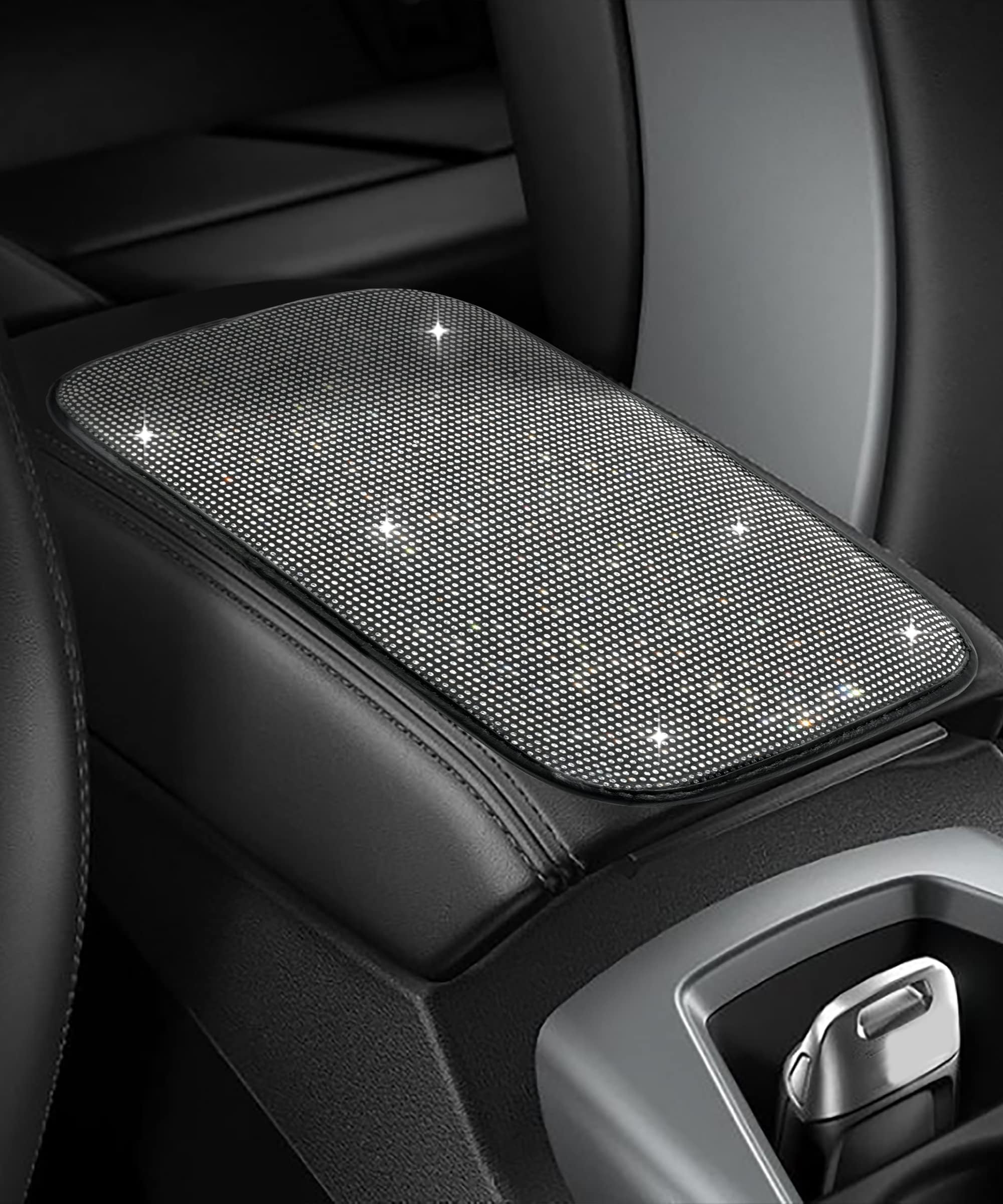 Amazon.com: ZKFAR Pack-1 Bling Car Armrest Cover, 8.66" x 11.81" Cute ...