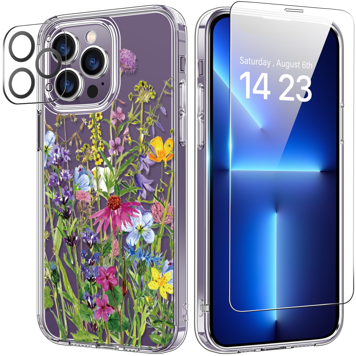 Amazon.com: bicol for iPhone 14 Pro Case with Screen Protector and ...