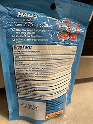 Amazon.com : Halls Kids Pops Cough and Sore Throat Strawberry, 10 Count ...