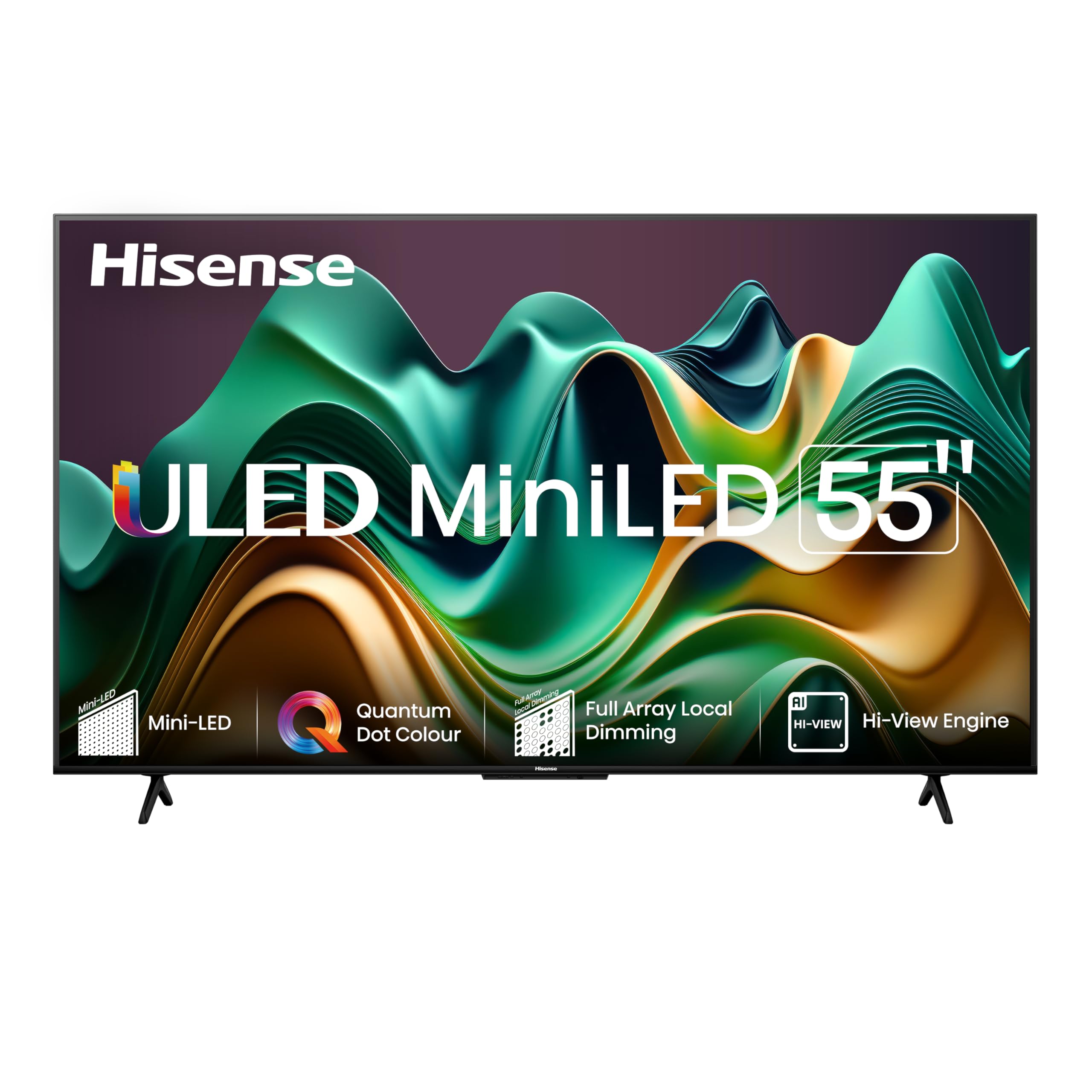 Hisense 55U68N-55 inch Mini-LED QLED 4K Smart Google TV with Full Array ...