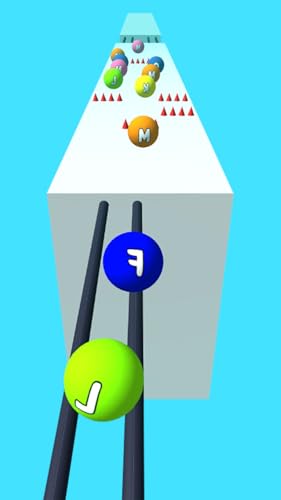 A to Z Ball Run 2048 - Going Balls 2048 Run red ball 4 - Magic switch color road Ball Fun ...