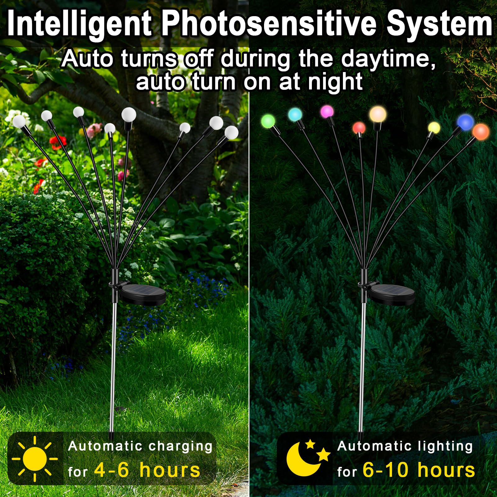Snapklik.com : 4Pack 32 LED Spring Solar Swaying Lights Outdoor Powered ...