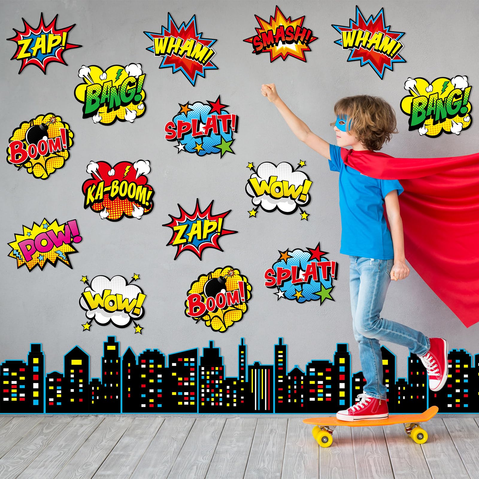 Snapklik.com : 124Pcs Super Theme Hero Classroom Decor Super Bulletin ...