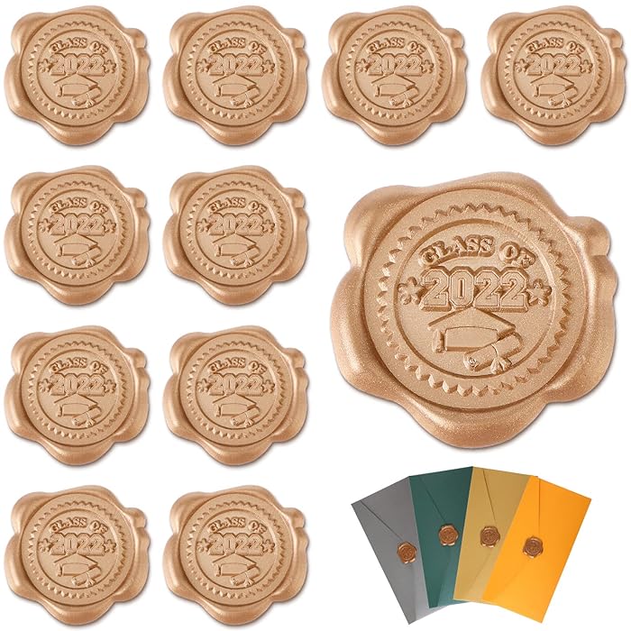 Buy 50 Pcs Graduation Wax Seal Stickers Graduation Cap Diploma ...