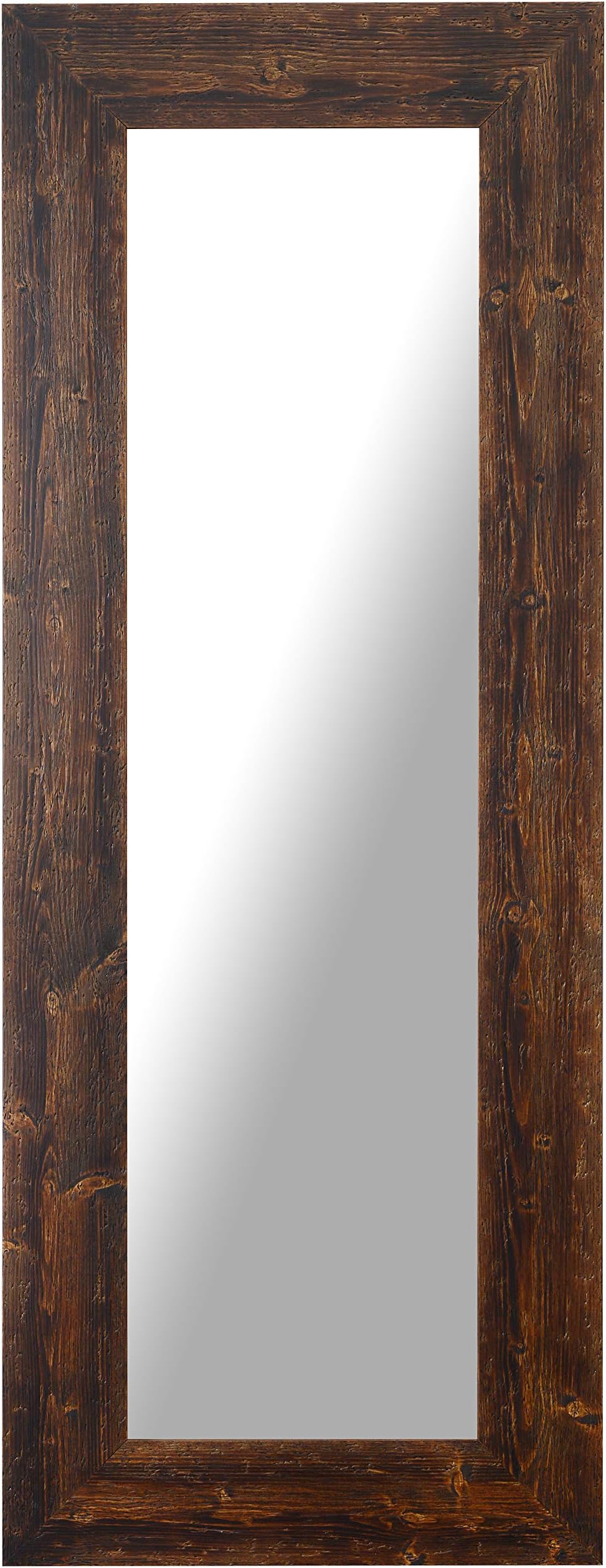 MO.WA. Miroir Mural Moderne 57x147, Miroir cadre en bois, Miroir long ...
