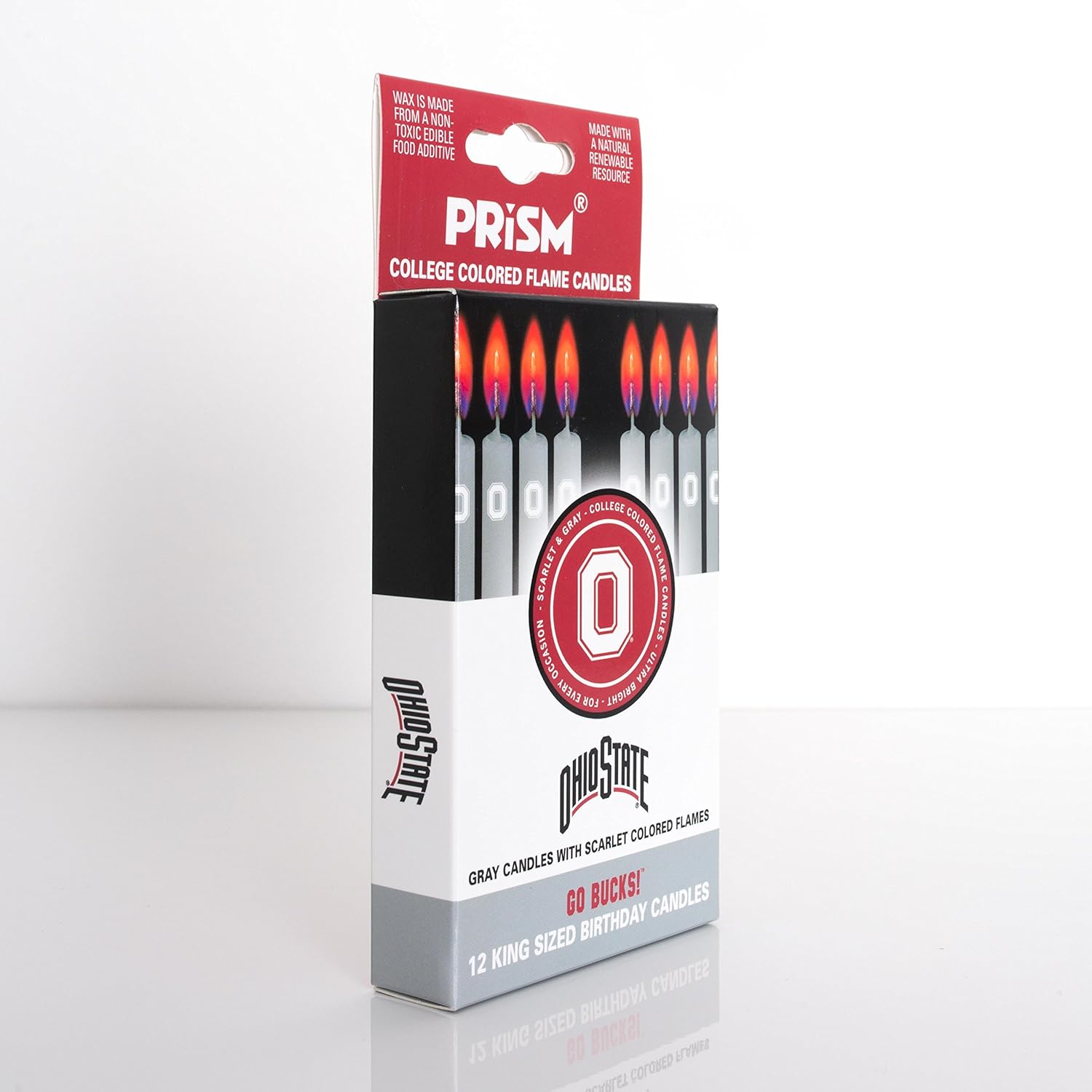 Amazon.com: College Color Flame Birthday Candles - Ohio State ...