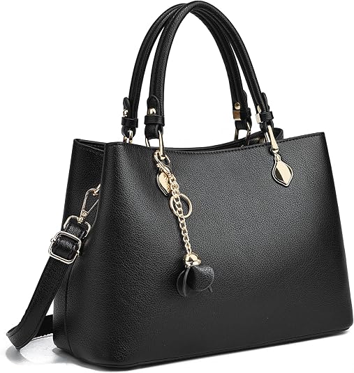 Amazon.com: Satchel Purses and Handbags for Women Soft Vegan Leather ...