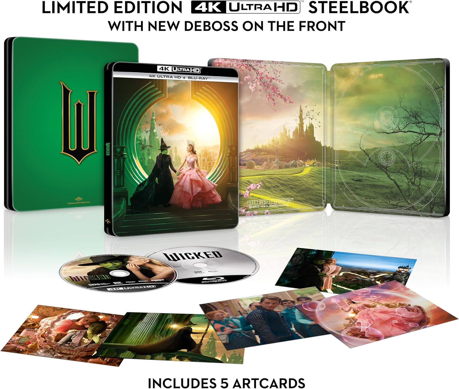 Amazon: Wicked [4K Ultra HD & Blu-Ray] Limited Edition Steelbook ...