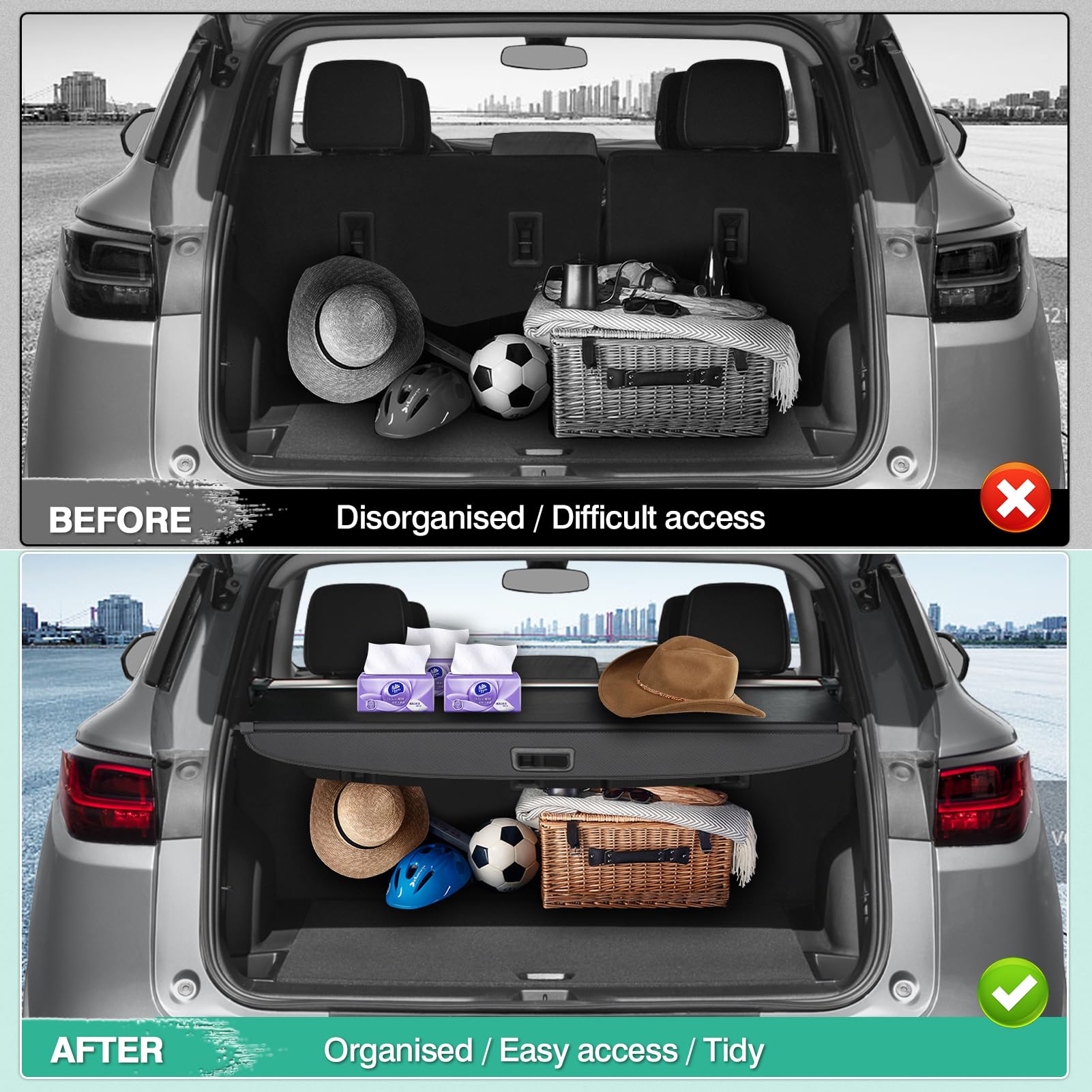Snapklik.com : Powerty Cargo Cover For 2024-2025 2026 Chevrolet Chevy ...