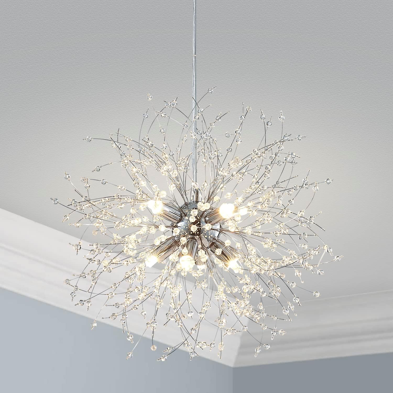 Shrine Dandelion Crystal Chandeliers, Modern Design, Firework Pendant ...