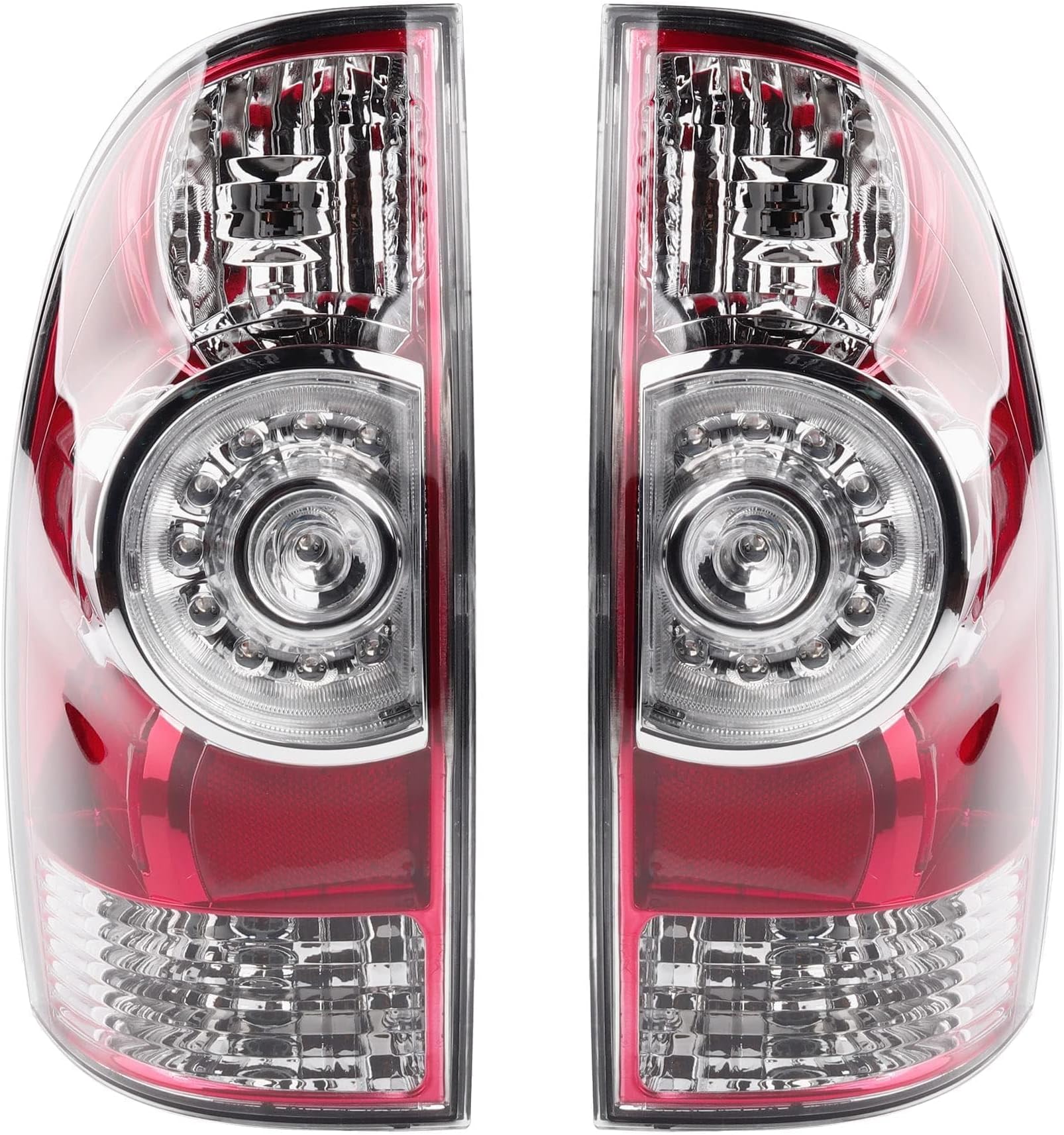 Amazon.com: Dasbecan One Pair Left & Right side Tail Light Assembly LED Type Compatible with ...
