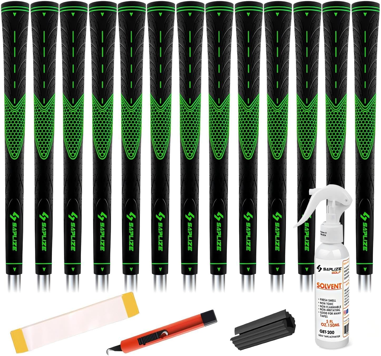 Amazon.com: SAPLIZE Golf Grips Set of 13 with Complete Regripping Kit ...