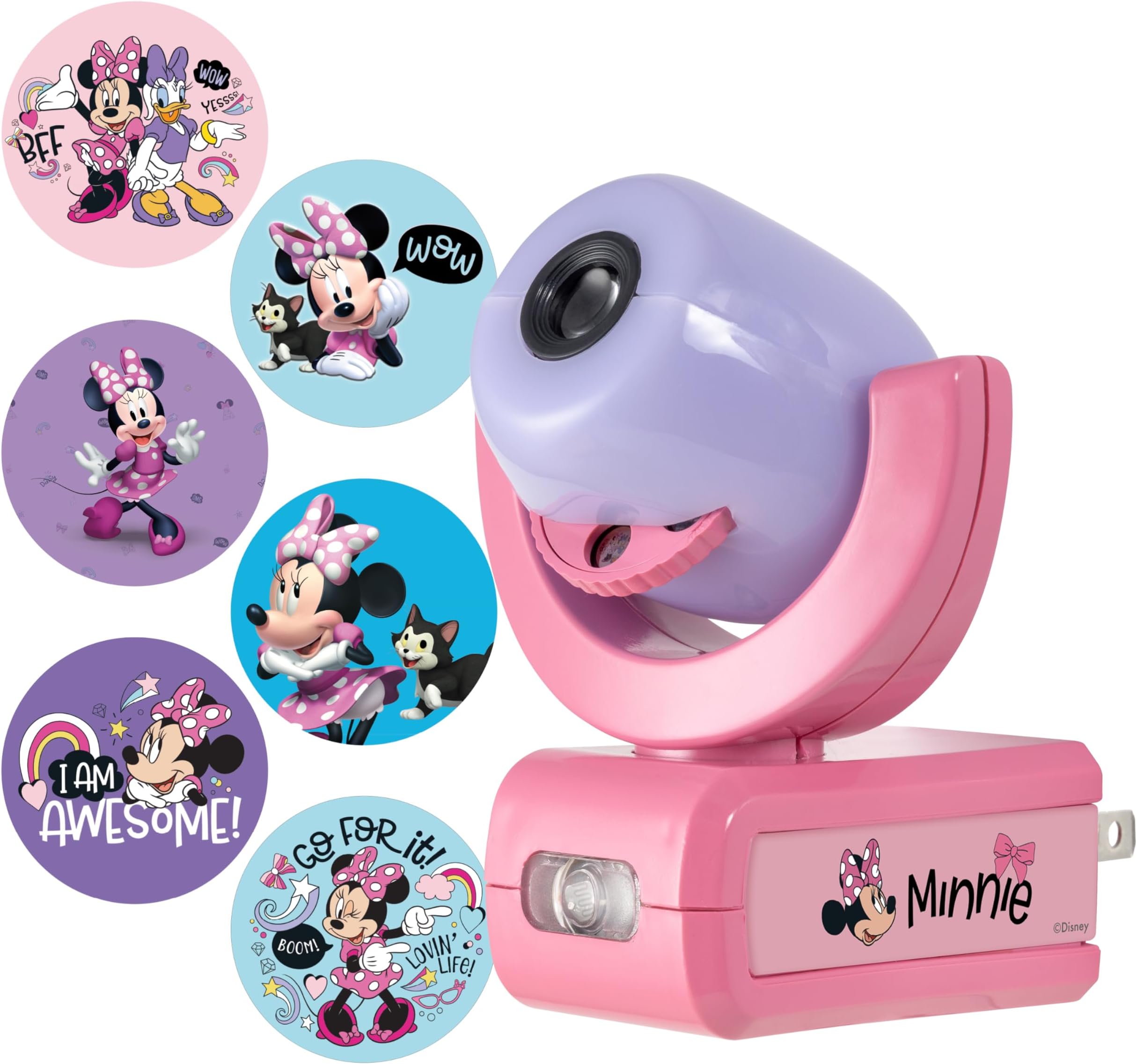Intertek Disney Junior Minnie Mouse LED Night Light, Pink - Amazon.com