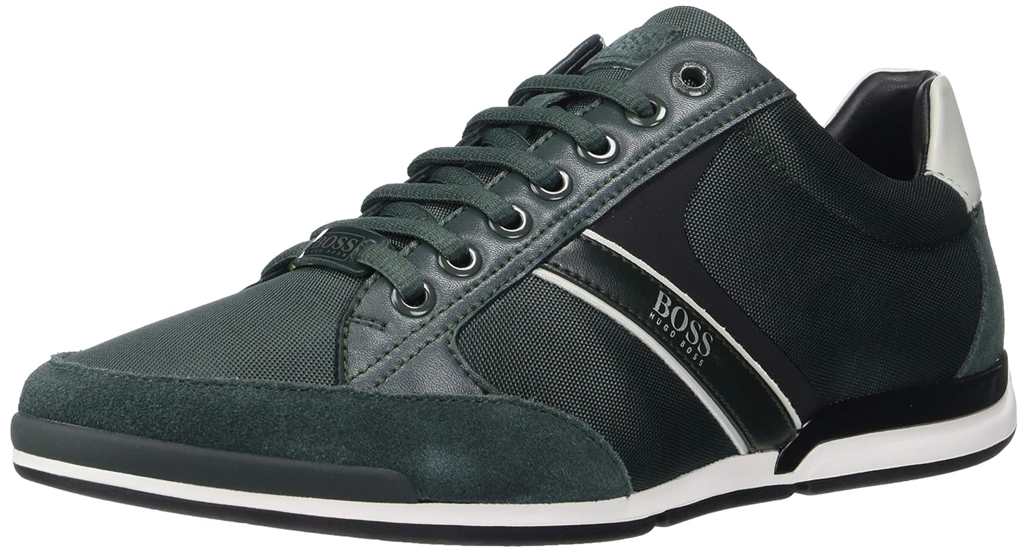 Buy Hugo Boss BOSS Green Men's Saturn Profile Low Top Sneaker, Open ...