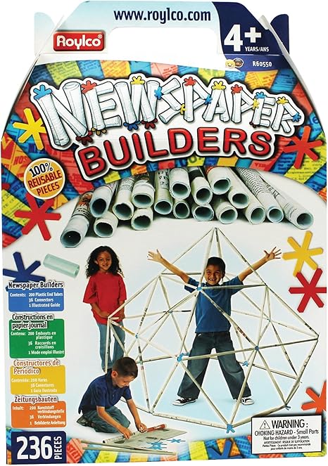 Amazon.com: Roylco® Newspaper Builders Set, Multicolor, Pre-K to Grade ...
