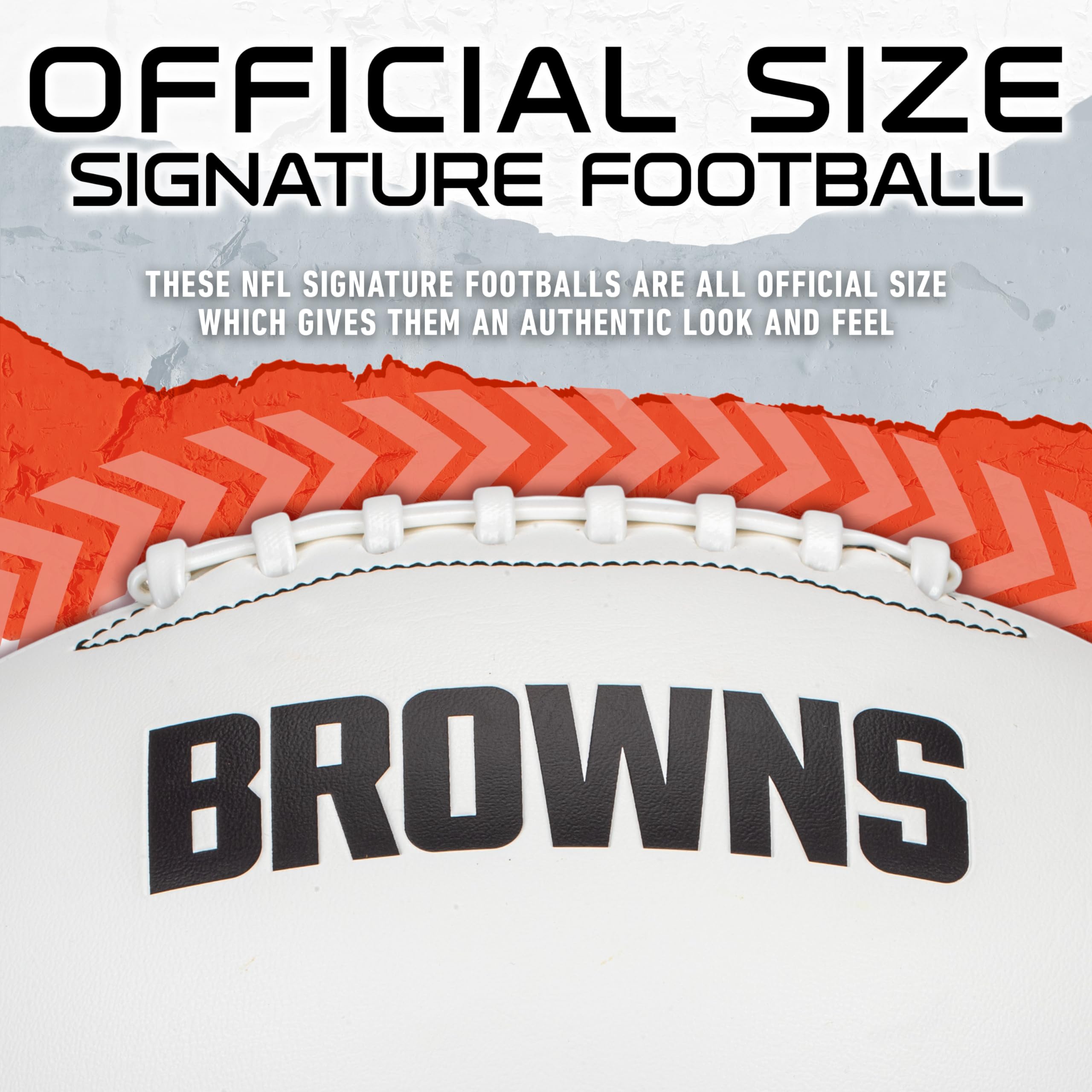 Franklin Sports NFL Cleveland Browns Autograph Football - Official Size ...