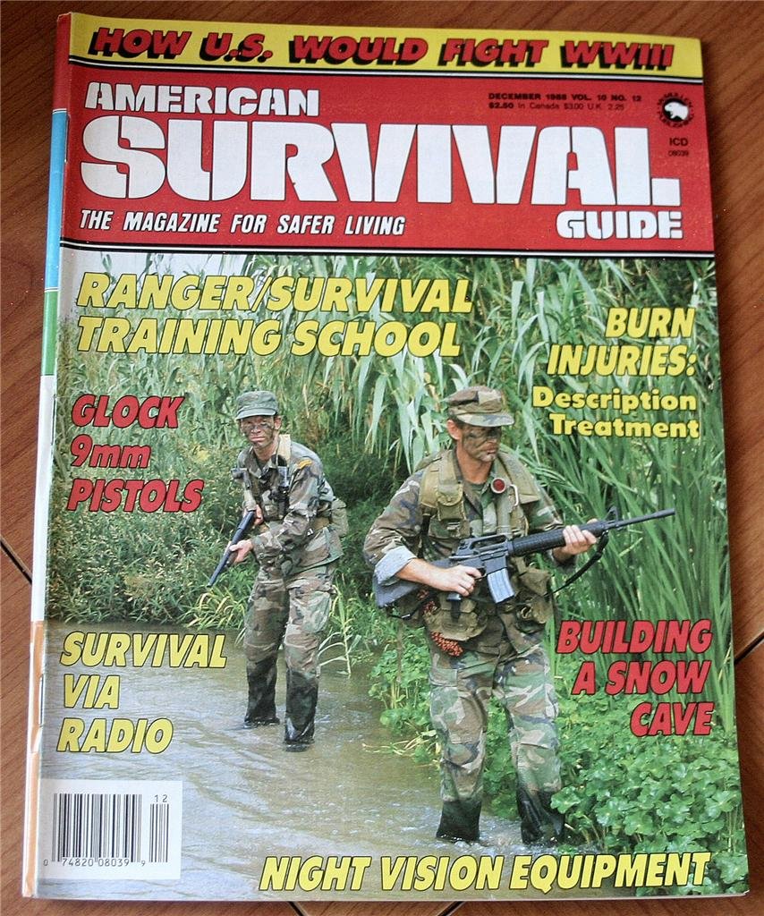 American Survival Guide Magazine December 1988 (Ranger Survival ...