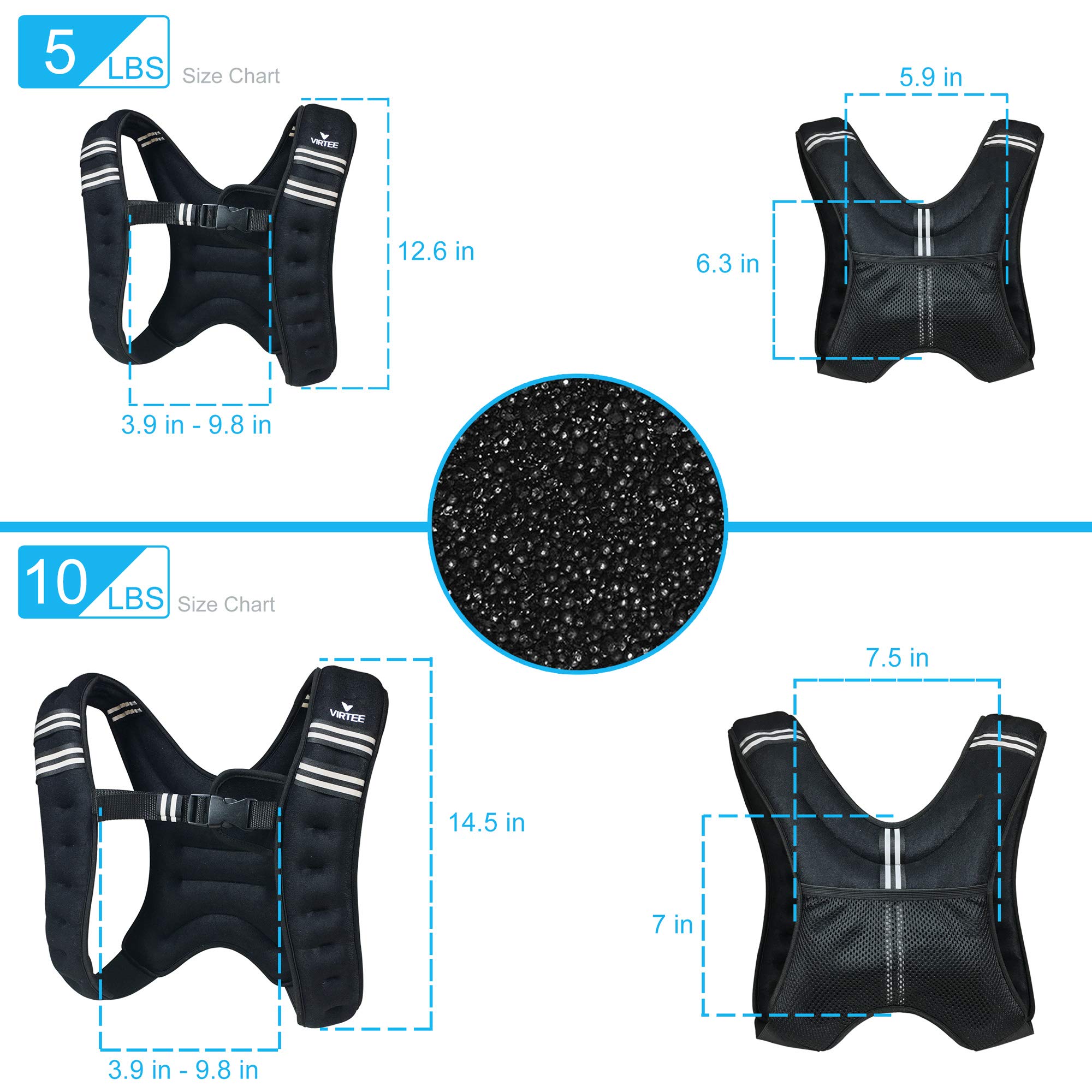 Snapklik.com : Weighted Vest Weight Vest For Men Women Kids 5/10/16 Lbs ...