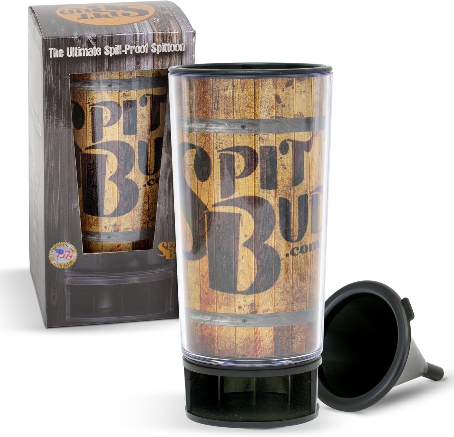 Amazon.com: Spit Bud Whiskey Barrel The Ultimate Spittoon for Chew ...