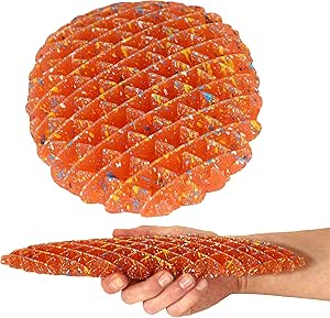 Amazon.com: Toyland® 10cm (4") Fidget Worm Toy - Dark Orange Splatter ...