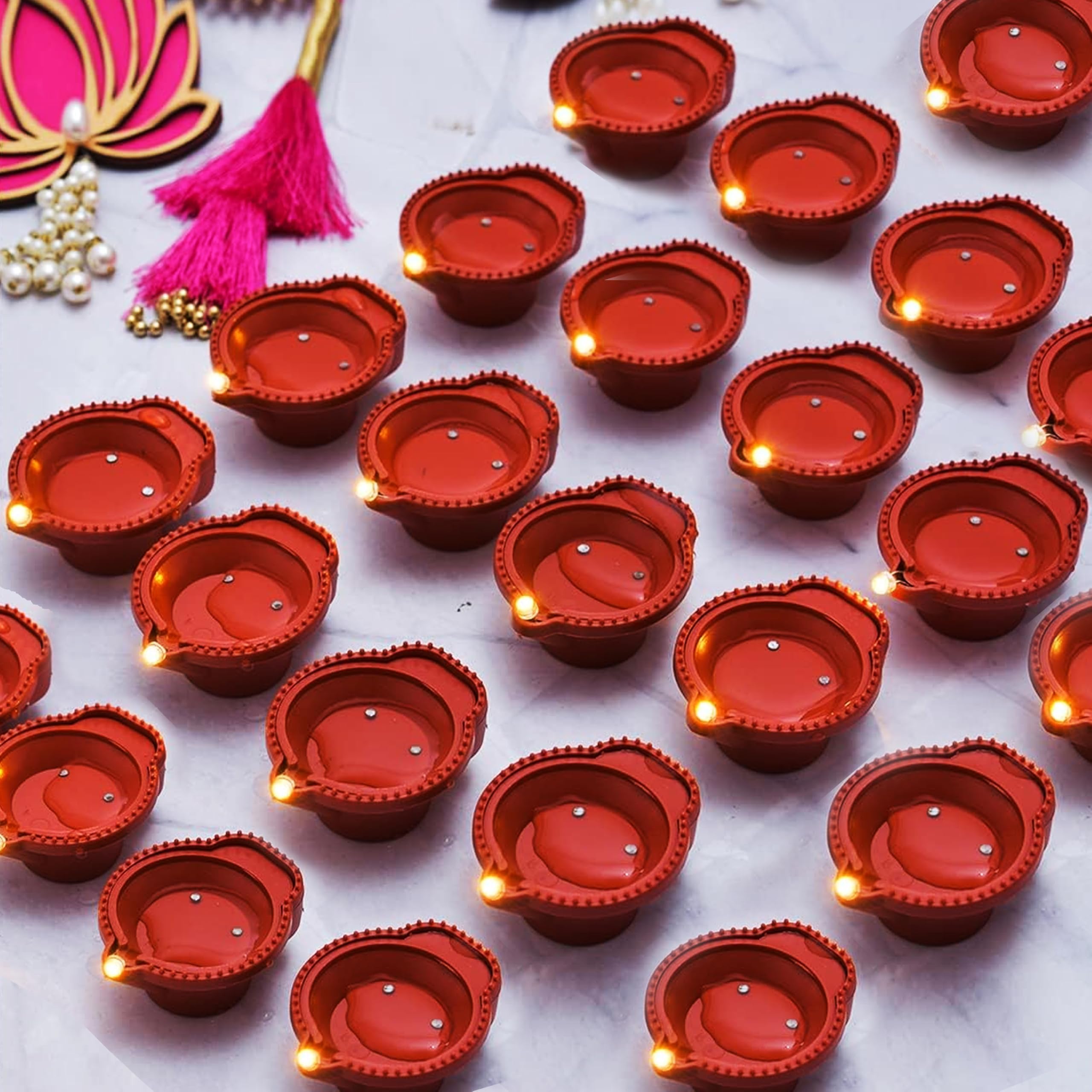 Buy Sixfire Multicolour Diya - 3D Reflection Diya for Diwali Decor ...