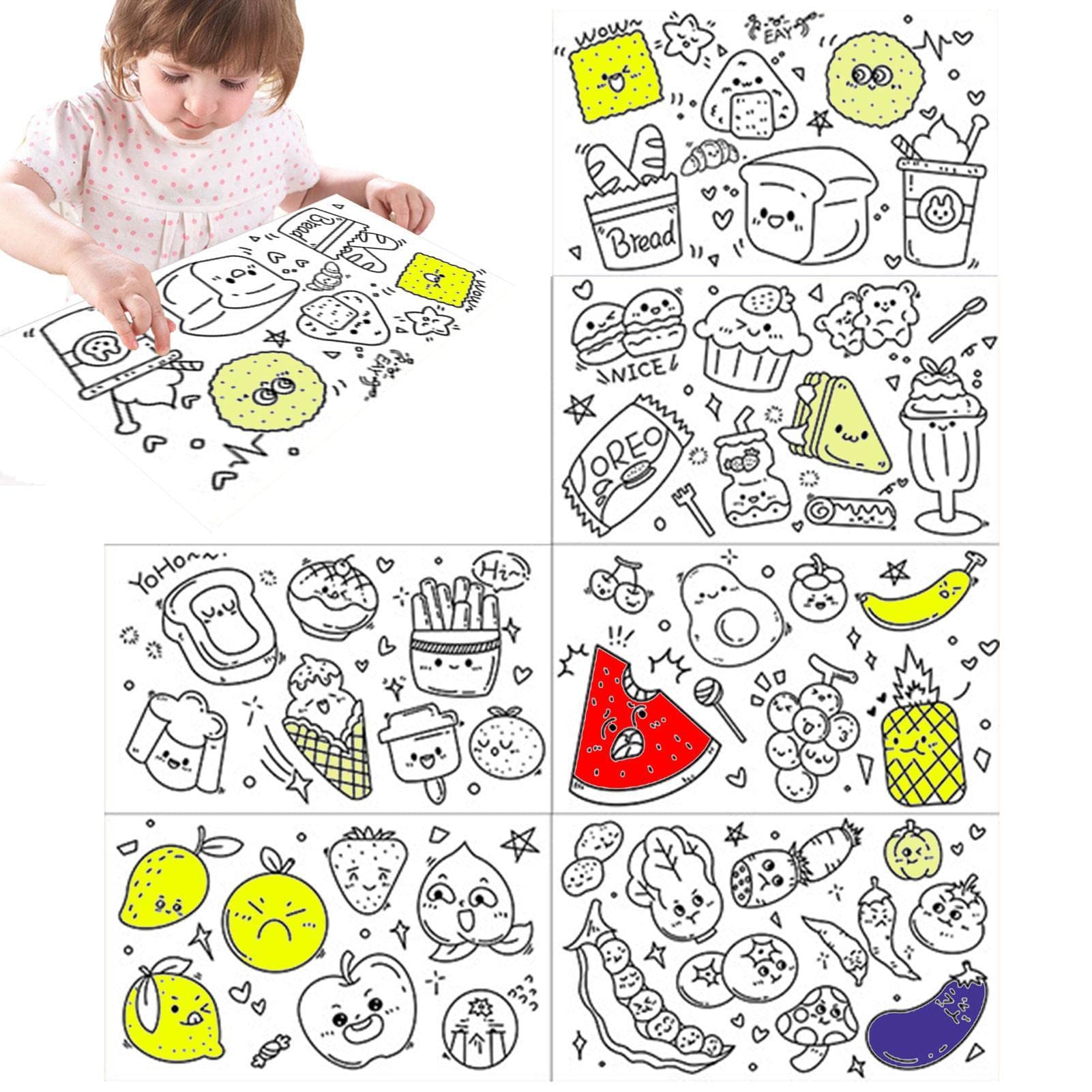 Buy Hods Kids Drawing Paper - Giant Coloring Paper Roll for Kids ...