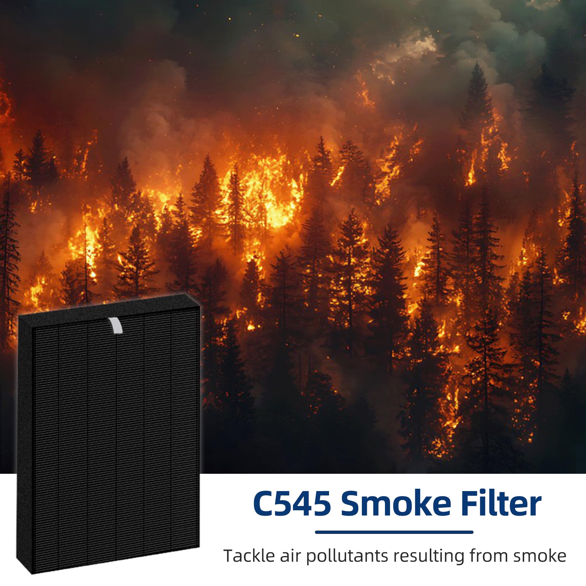 Snapklik.com : APPLIANCEMATES Upgraded C545 Smoke Replacement Filter S ...