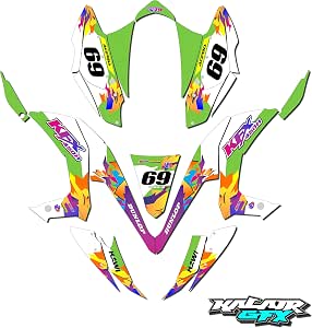 Amazon.com: Kalair GFX Graphics Kit for Kawasaki KFX 450R (2008-2014 ...