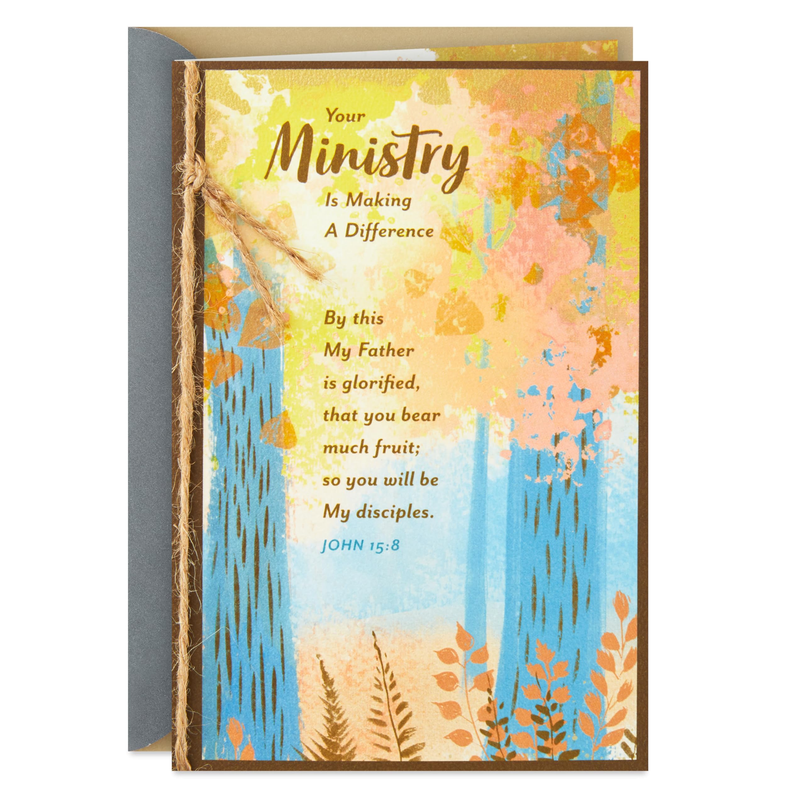 Amazon.com : Dayspring Religious Thank You Card for Minister (Making a ...