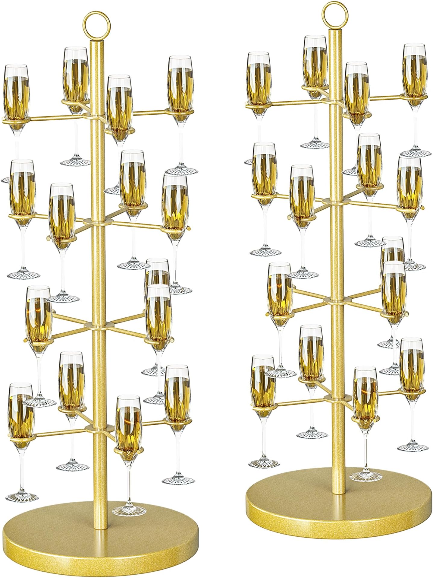 Amazon.com - ikare Champagne Tower - 4 Tier Metal Cocktail Tree Stand ...
