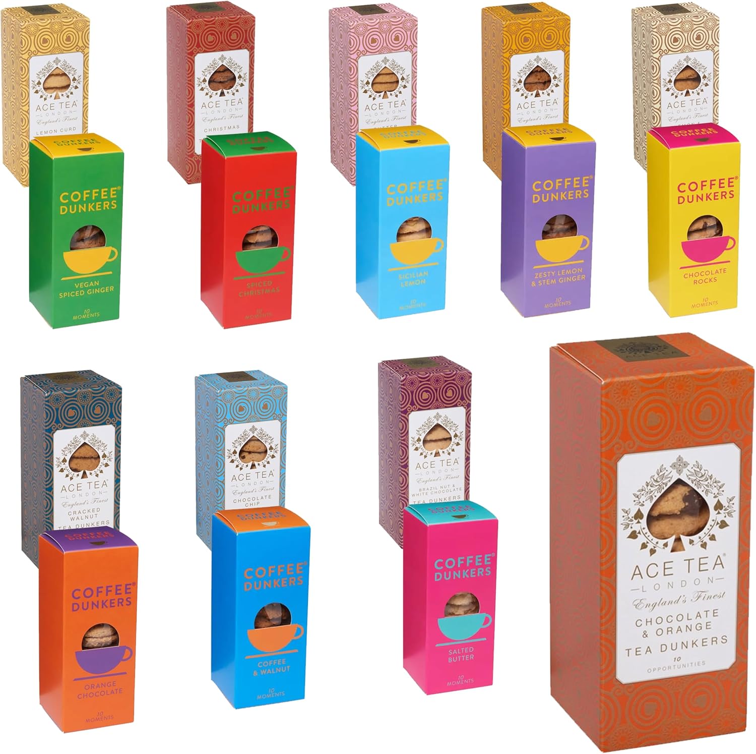 2 X 150g Ace Tea London Coffee Dunkers Cookie Pick N Mix - Choose From ...